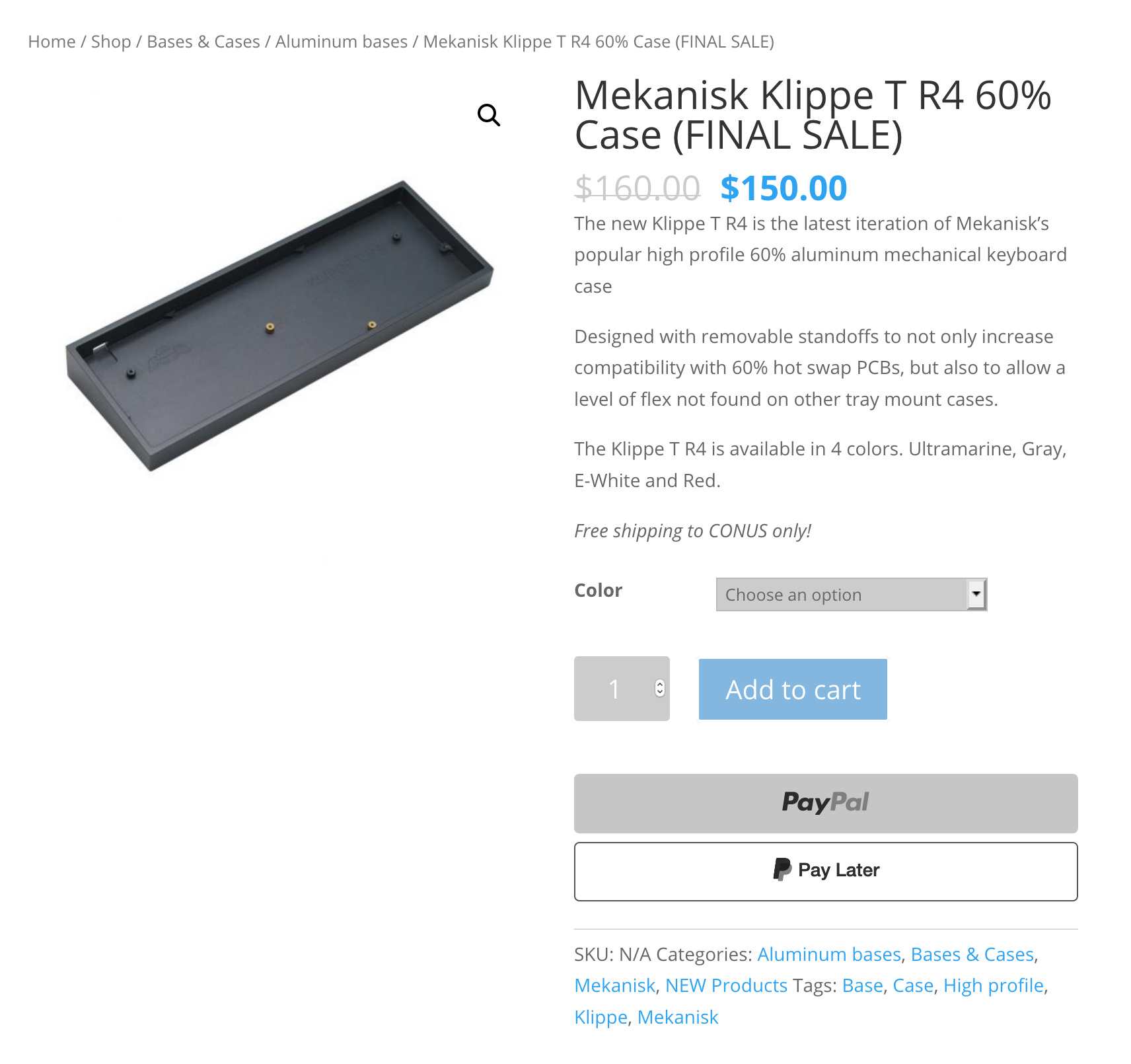 Mekanisk Klippe T R4 60% Case (FINAL SALE) - Sharing fun finds - KeebTalk